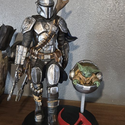 3D printer The Mandalorian - Star Wars Fanart - 30cm • made with Kobra 3・Cults