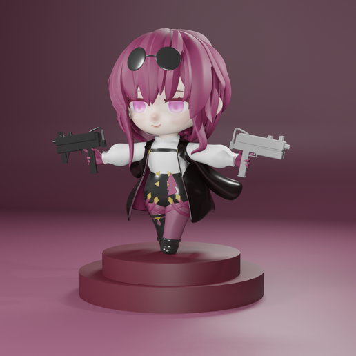 STL file Kafka Chibi - Honkai Star Rail ⭐ ・Template to download and 3D ...