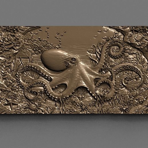 🐙 Octopus CNC・ STL File for 3D printing・Cults
