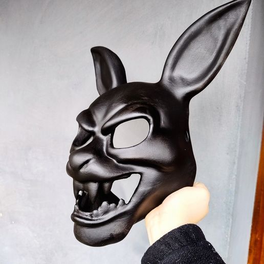 STL file Scary Rabbit Demon Mask! Cosplay horror devil mask 🐇 (3MF ...