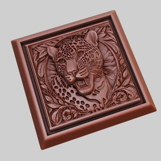 3D file Leopard Animal 3D Model for CNC Router Laser & 3D Printer 🐆 ...