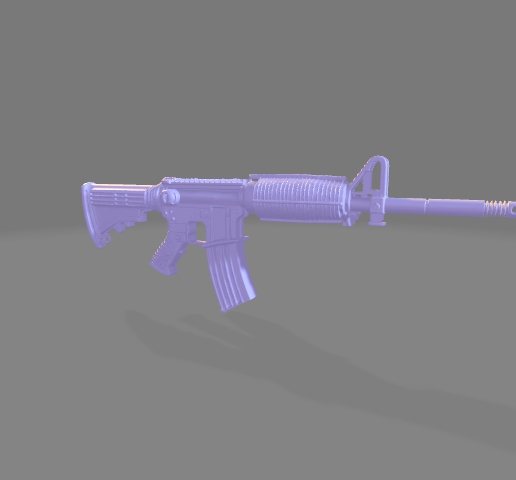 🔫 M4 Carbine Rifle - Realistic 3D Printable Model (STL・Free STL File ...