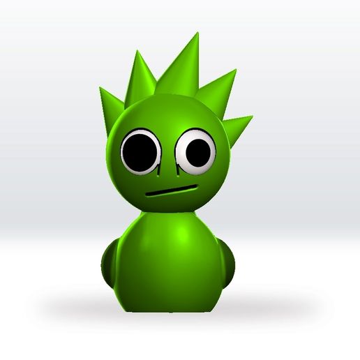 🦆 Sprunki Lime OWAKCX Duck STL, 3mf, Obj, 3D Model Character Fanart ...