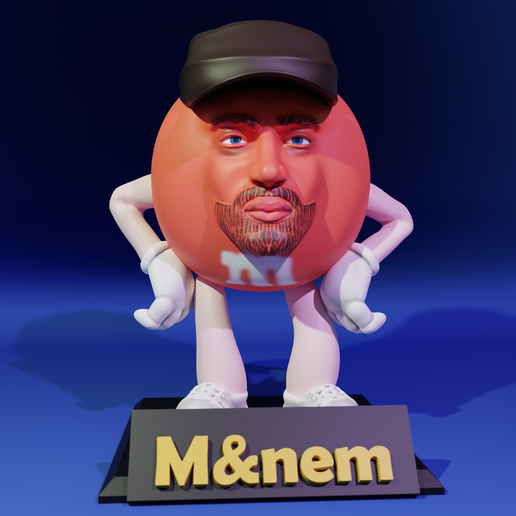 STL file Mnem / M&em / M&nem / meminem / eminem 👾 ・3D print model to ...