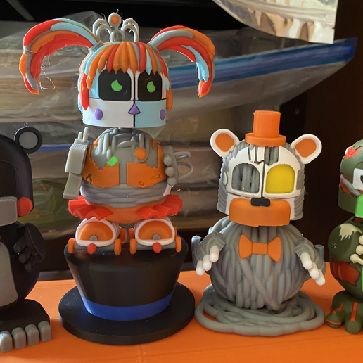 🧸 fnaf 3 inspired desk toy Scrap animatronics・ 3D File for 3D printing ...