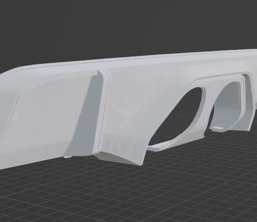 STL file Rear Diffuser With Diagonal Exhaust Slots 🚁 ・3D print model to ...