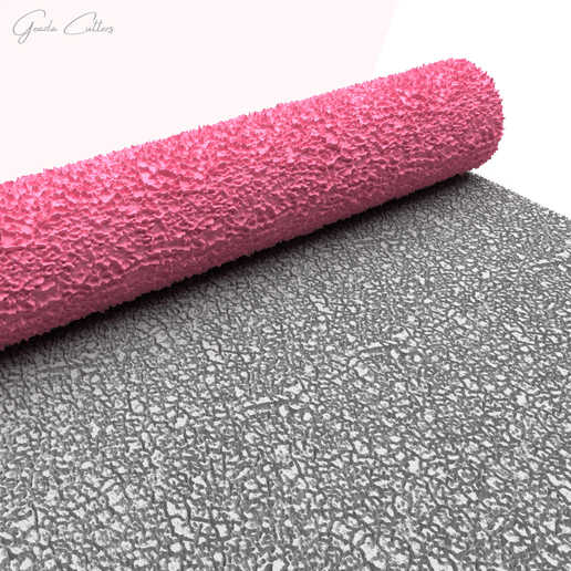 🧷 Cracked Ground Texture Roller For Polymer Clay, Ground Clay Texture ...