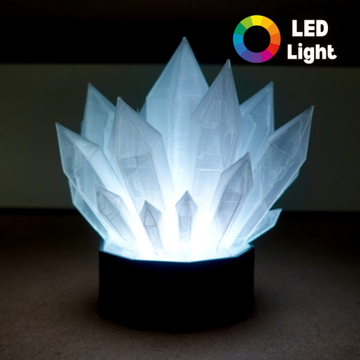 🔮 LED Crystal Light・ STL File for 3D printing・Cults