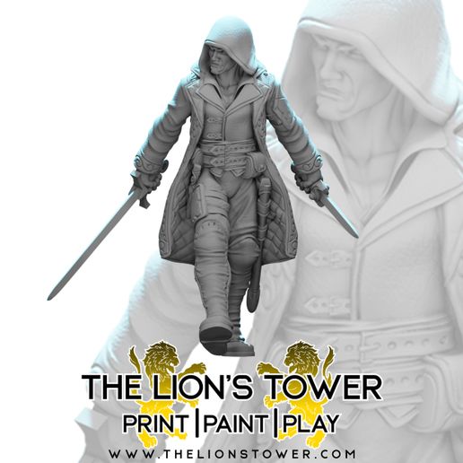 🎲 Allies and Enemies - Antari, Human Assassin (32mm scale, Pre ...