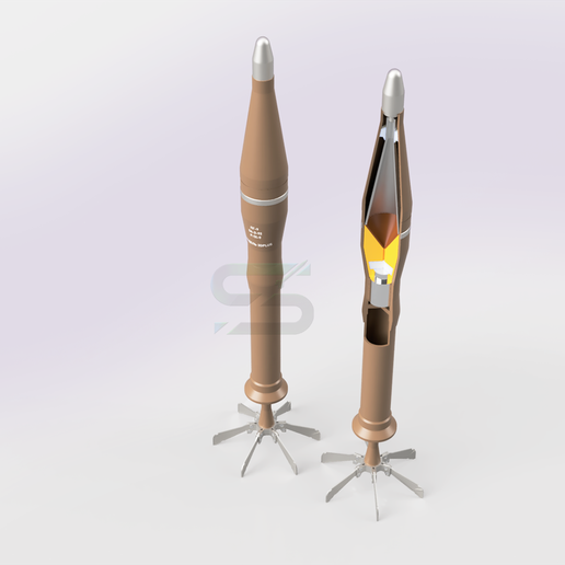 🔫 PG-9 HEAT 73MM BMP-1 (Russian Ammunition)・ STL File for 3D printing・Cults