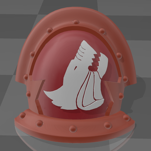🩸 Blood Wolf and Dark Wolf Chaos Shoulder Pads・Free 3D File for 3D ...