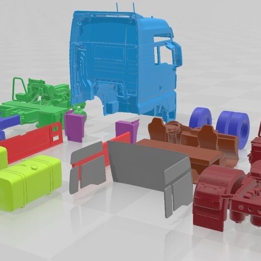 3D file MAN TGX Printable Truck 👨 ・3D printing idea to download・Cults