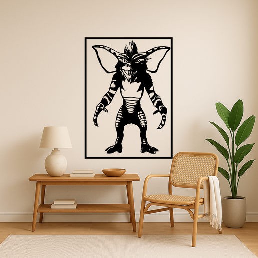 🎨 Gremlins Fletcher Wall Art Framed・ 3D File for 3D printing・Cults