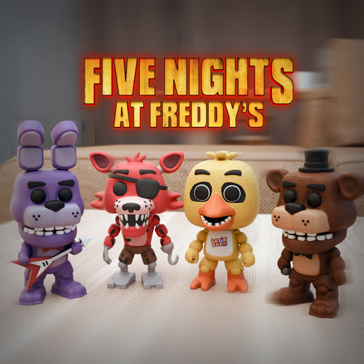 🦸 FIVE NIGHTS AT FREDDY’S FUNKO POP PACK!・ STL File for 3D printing・Cults