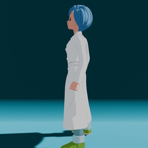 🐉 Bulma Dragon Ball Low Poly・ STL File for 3D printing・Cults