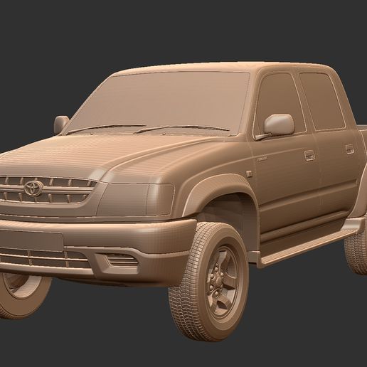 🚗 2001 Toyota Hilux Mk6 Doble Cabina - Leyenda irrompible Modelo 3D de ...