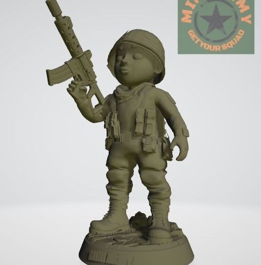STL file LITTLE SOLDIER v1 - MINI ARMY 🫡 ・3D printing design to ...