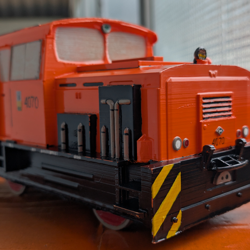 🚂 Diesel locomotive work train・ STL File for 3D printing・Cults