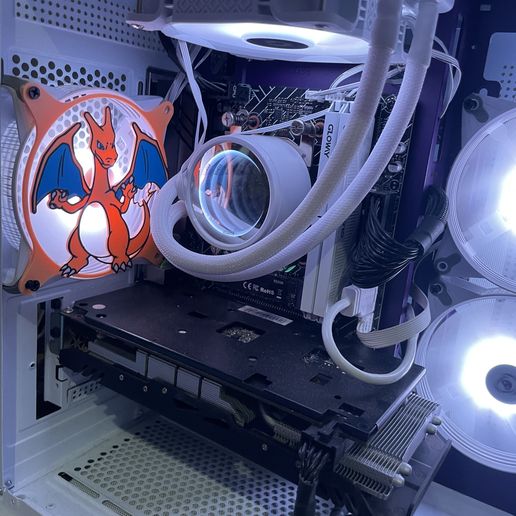 🐉 FAN COVER 120mm POKEMON charizard Multicolor 4 Collors・ STL File for ...