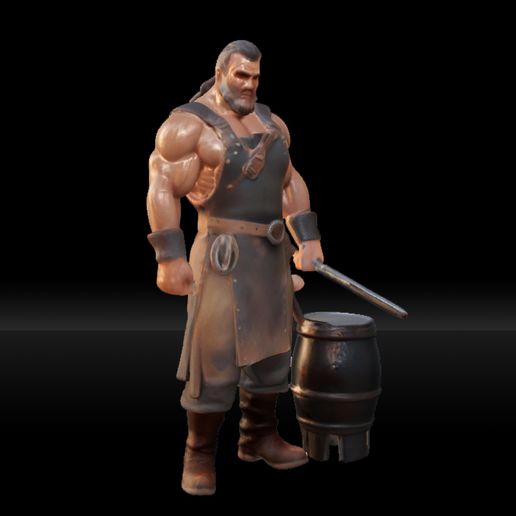 Free STL file Dungeons & Dragons type NPC Blacksmith 🎲 ・Object to ...