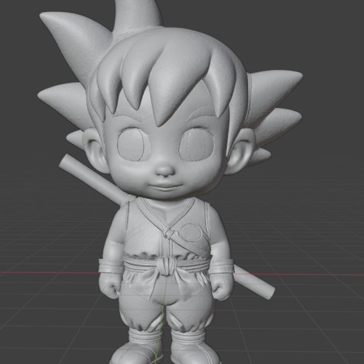👾 Chibi Goku・ STL File for 3D printing・Cults