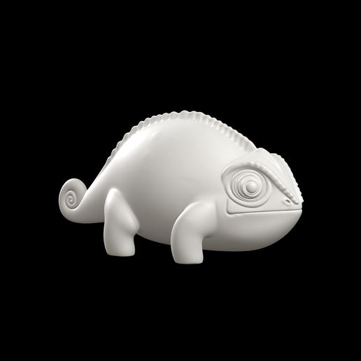 🗿 Chameleon Figure 3D Print Model Animal Sculpture・ 3D File for 3D ...