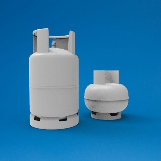 STL file gas cylinder 🧞‍♂️ ・3D printable model to download・Cults