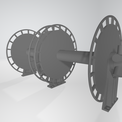 Archivo STL 1:50 Trawler Double Net Drum 🥁 ・Plan de impresión en 3D ...