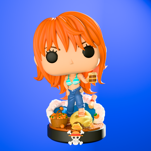 STL file Nami Funko - One Piece Fanart 🎨 ・3D printing idea to download ...