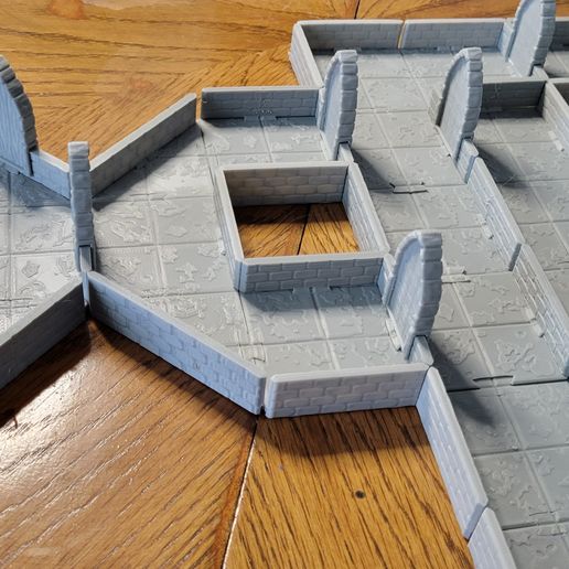 🎲 Modular Dungeon Designer 28mm scale・Free STL File for 3D printing・Cults