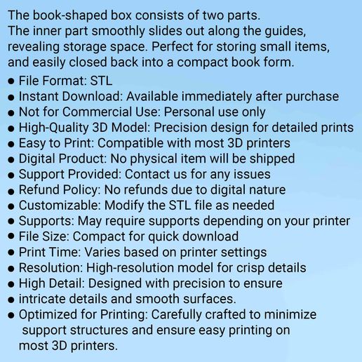 STL file Art Nouveau Book Nook & Ends STL File | Organizer Box for ...