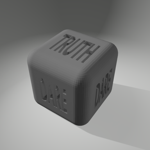 🎲 dice truth or dare・ STL File for ・Cults