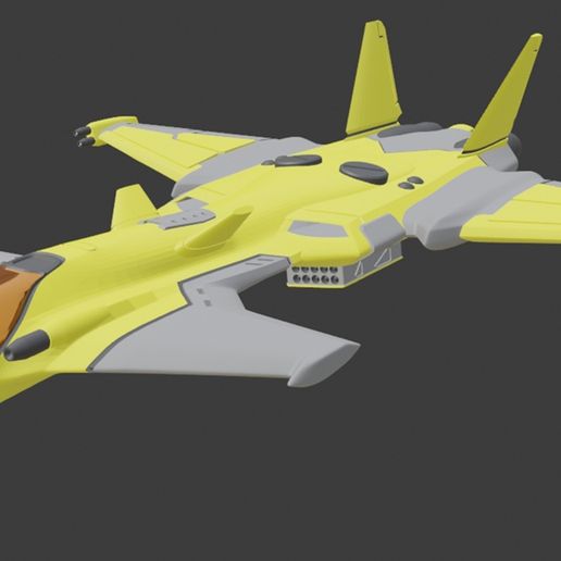 🛩️ American Mecha Spaceplane Lucifer・ 3D File for 3D printing・Cults