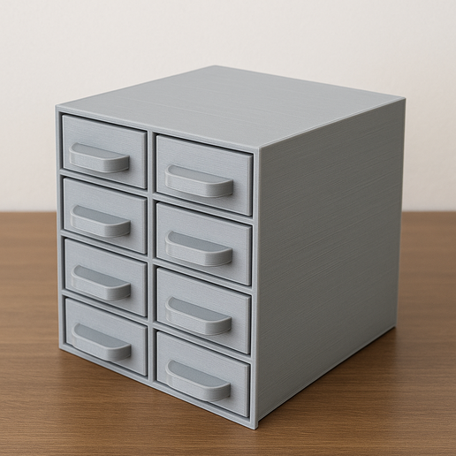 📦 Modular Drawer Cabinet・ STL File for 3D printing・Cults