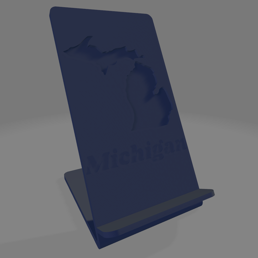 STL file Michigan Phone Holder 📞 ・3D print design to download・Cults