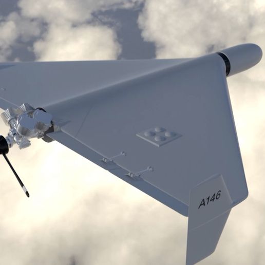 🪖 HESA Shahed 136/Geran-2 Military Drone・ STL File for 3D printing・Cults