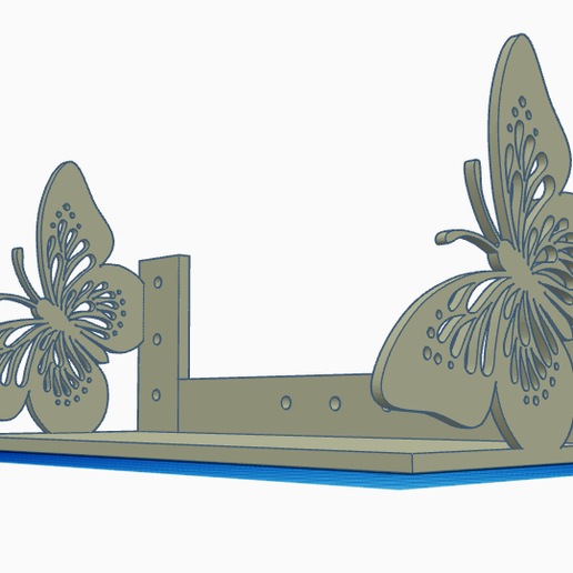 🦋 butterfly shelf・ STL File for 3D printing・Cults