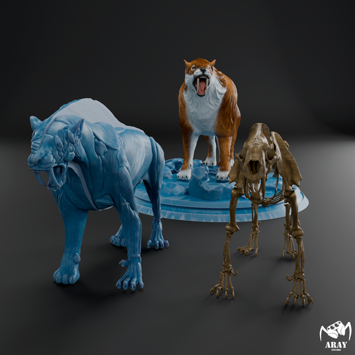 🐅 Smilodon populator - sabertooth 3D print model・ 3D File for 3D ...