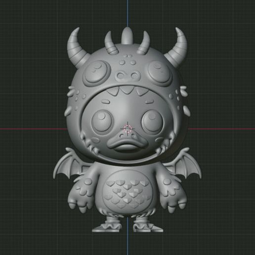 3D file adorable monster duck 👹 ・3D printing idea to download・Cults