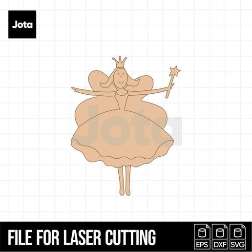 🧚 Fairy - Fairy Laser Cut SVG DXF EPS - MDF Fantasy Character - DIY ...