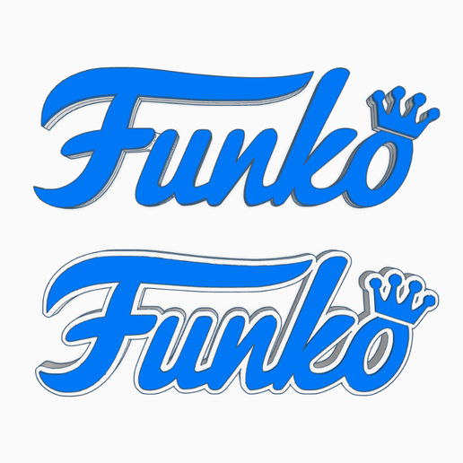 STL file 2x FUNKO Logo Display by MANIACMANCAVE3D 👾 ・3D printable model ...