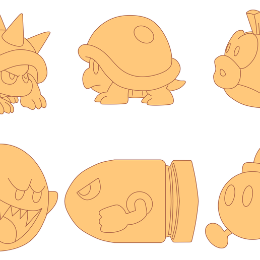 super mario vector pack