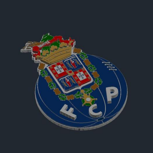 👽 FC Porto - Logo・Free STL File for ・Cults