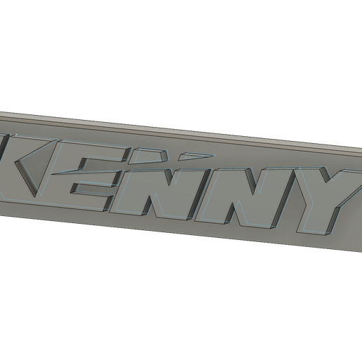 Archivo STL gratis LOGO KENNY 👽 ・Objeto imprimible en 3D para descargar ...