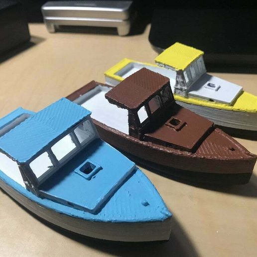 🦞 HO Scale 30' x 10' Maine Lobster Boat・Free STL File for ・Cults