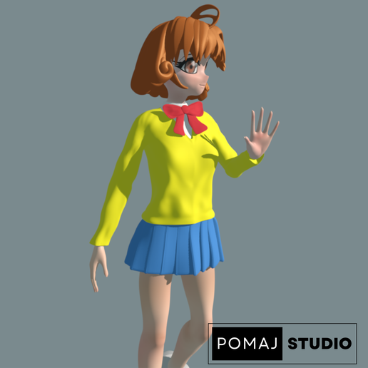 👾 Corrector Yui Kasuga Diorama Fanart Figure - Classic 90s Anime・ STL ...