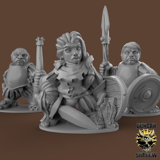 🎲 Halflings (SupportFree)・ 3D File for 3D printing・Cults