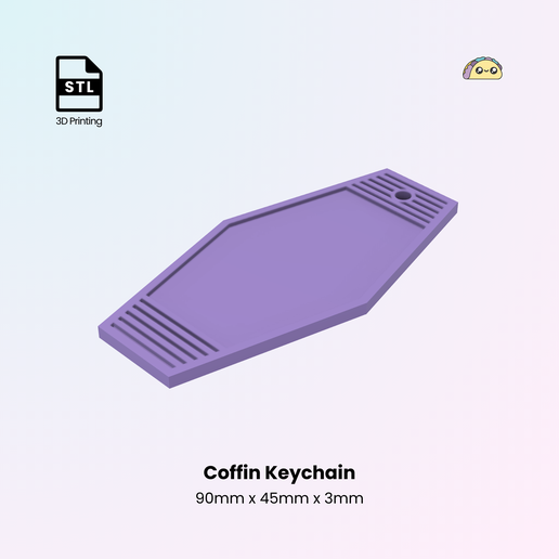 ⚰️ Coffin Keychain, Hotel Key Tag, Commercial Use, Custom Blank ...