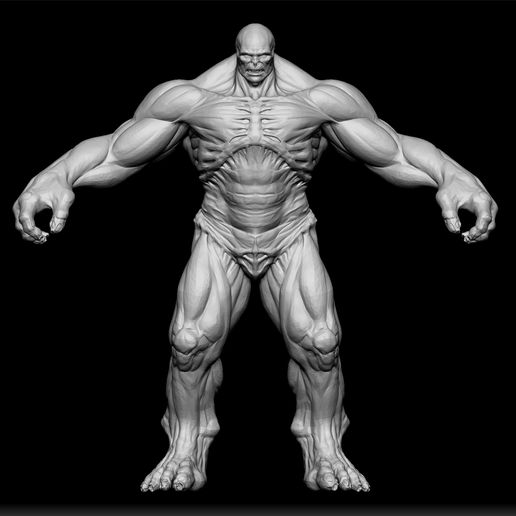 STL file Abomination Monster - Horror Creature STL - Grotesque Figure ...