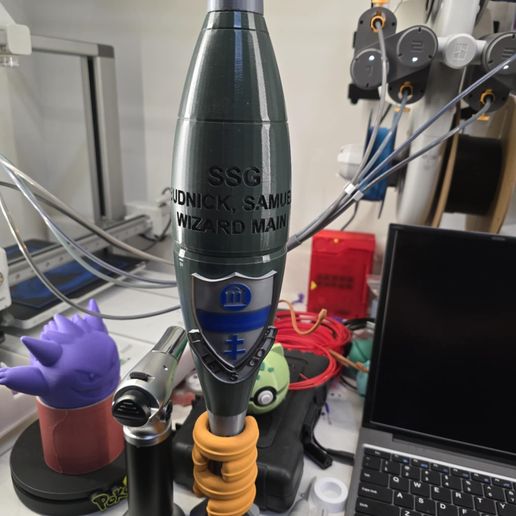 👽 120mm Army Mortar Prop・ STL File for 3D printing・Cults